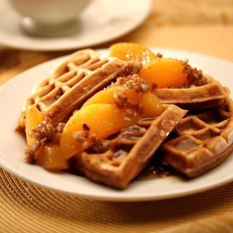 Sweet Potato Pecan Waffles - Canned Food Alliance